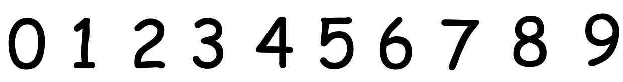 Numbers 0-9 Practice - Literacy Self Study